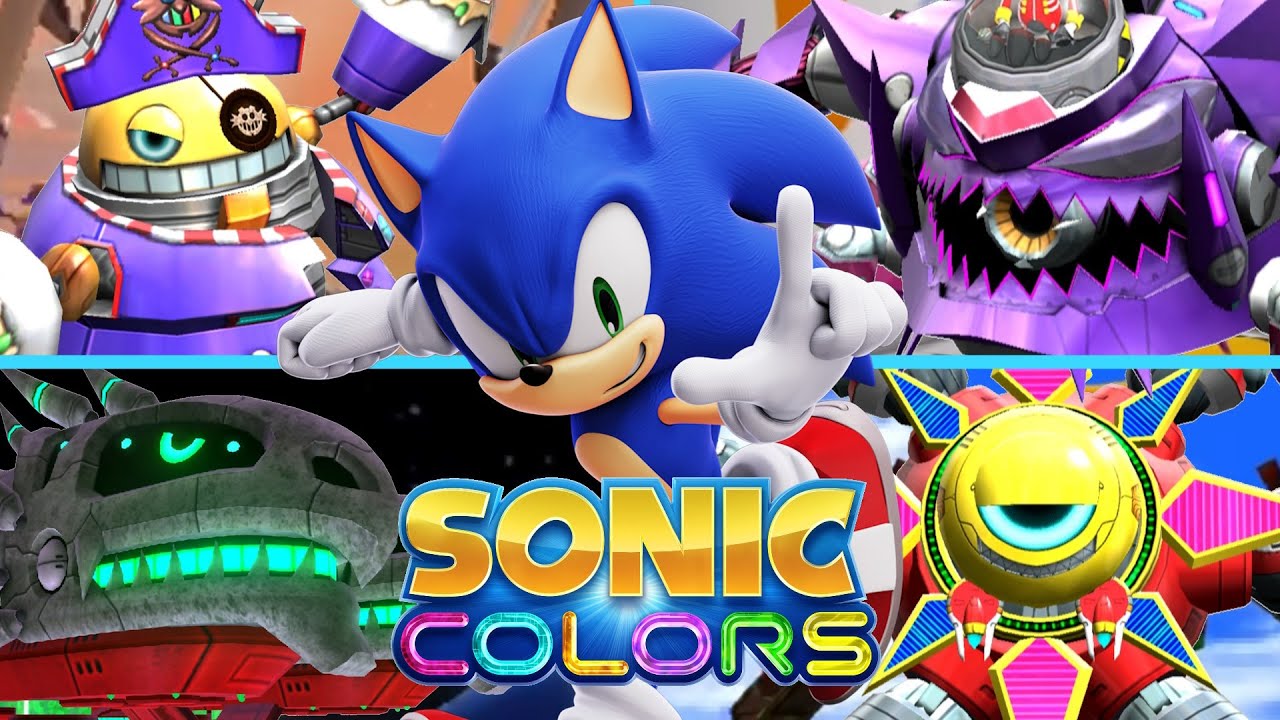 SONIC COLORS - All Bosses - YouTube