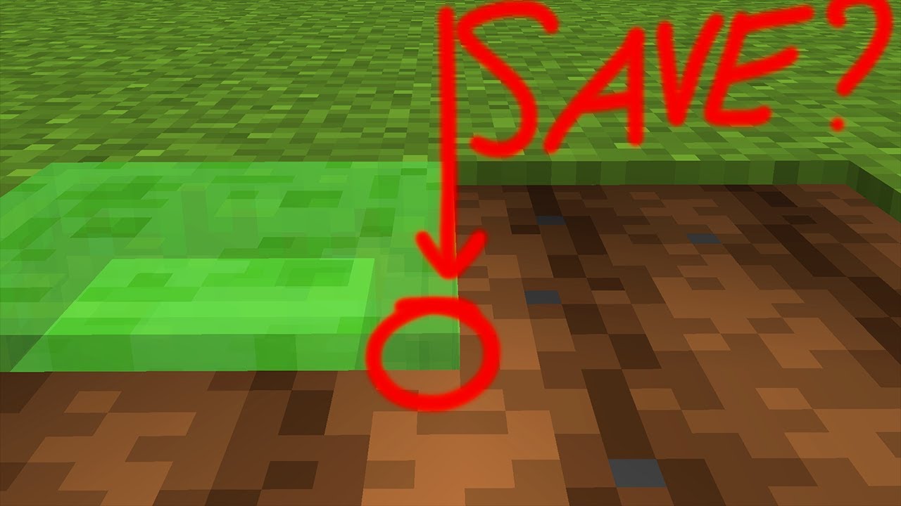 can 1 pixel of slime block save me ? - YouTube