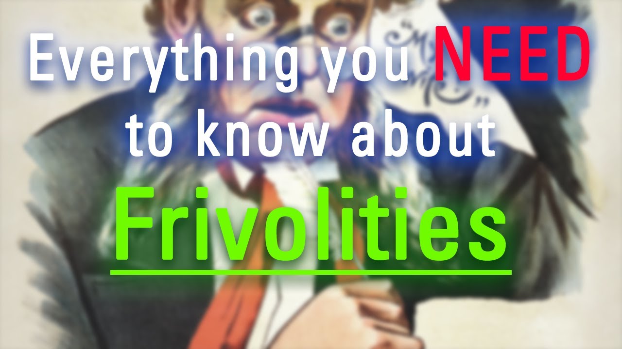 How to Say Frivolities in English? | How Do Frivolities Look? | What ...