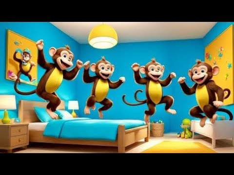 Five Little Monkeys Jumping on the Bed |Nursery Rhymes & Kids Songs ...