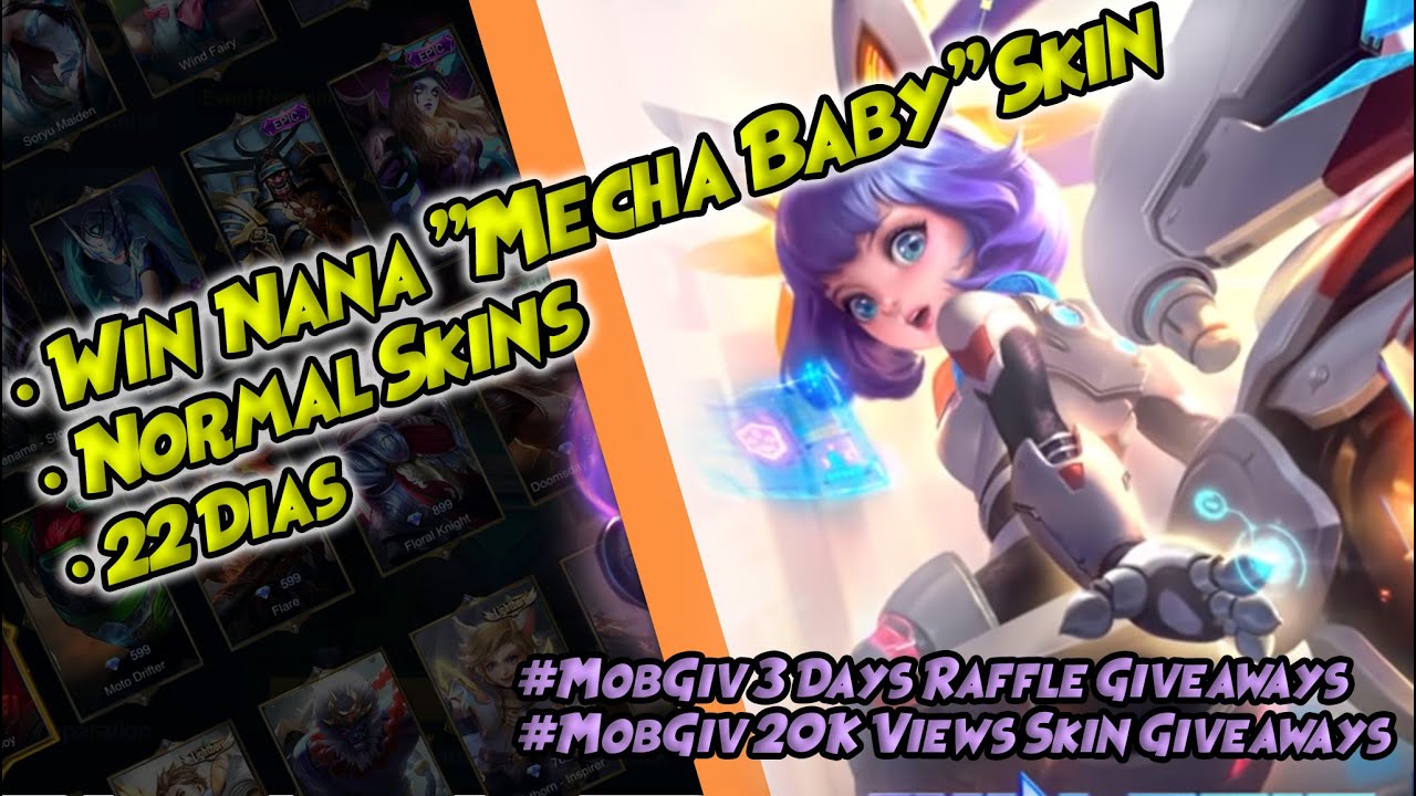 Nana New Skin "Mecha Baby" Giveaways - Mobile Legends Permanent Skins ...