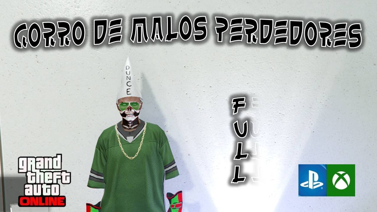 GORRO DE MALOS PERDEDORES (ACTUALIZADO) S/A S/W GTA V ONLINE PS4/5 XBOX ...