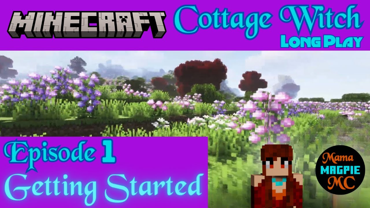 Cottage Witch Modpack Minecraft Longplay (No Talk) CalmCrafting Exploration EP01 Getting Started ...
