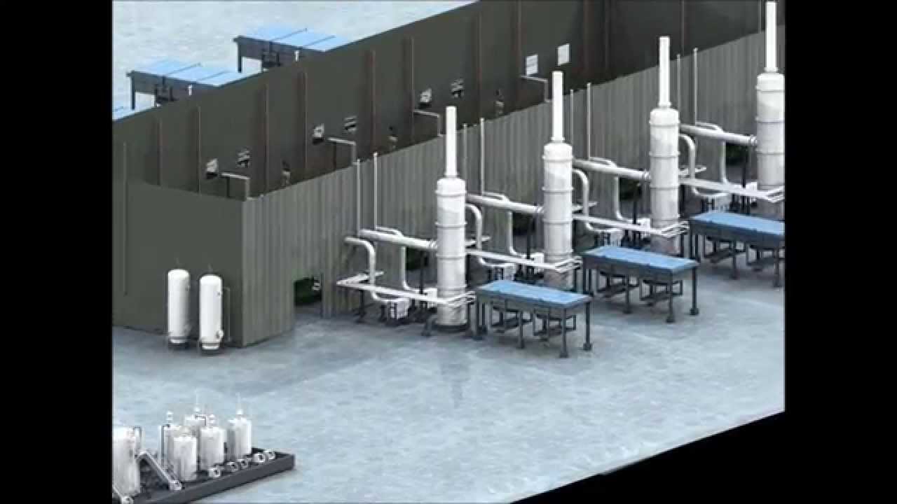 Compressor Station 3D Model HD - YouTube