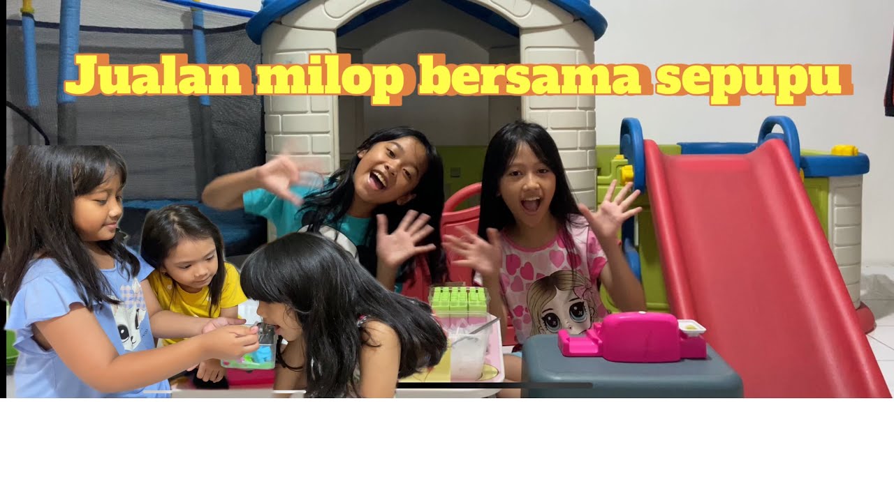 Drama jadi penjual es milop | Edisi liburan sekolah Jualan Milop ...