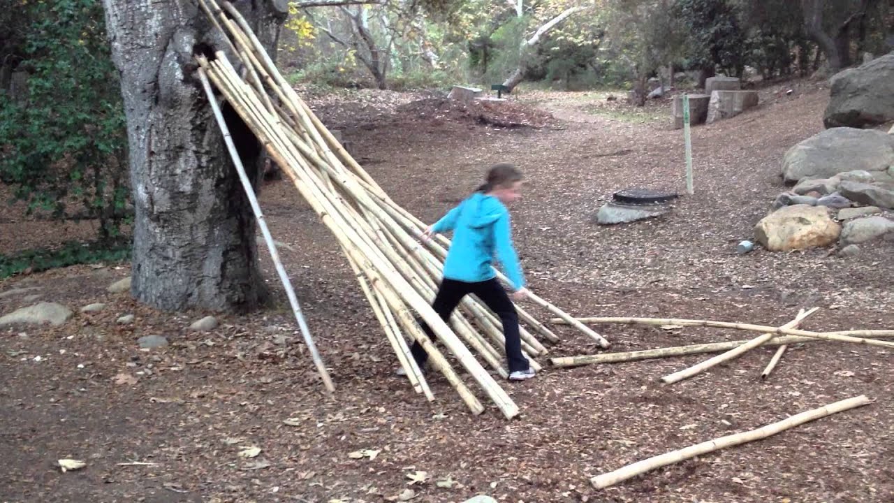 Guide to Building a TeePee - YouTube