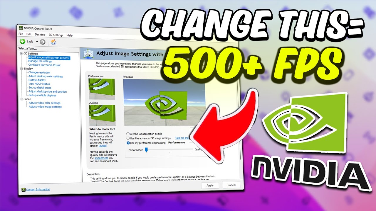 BEST NVIDIA Control Panel Settings For GAMING & Performance! (UPDATED ...