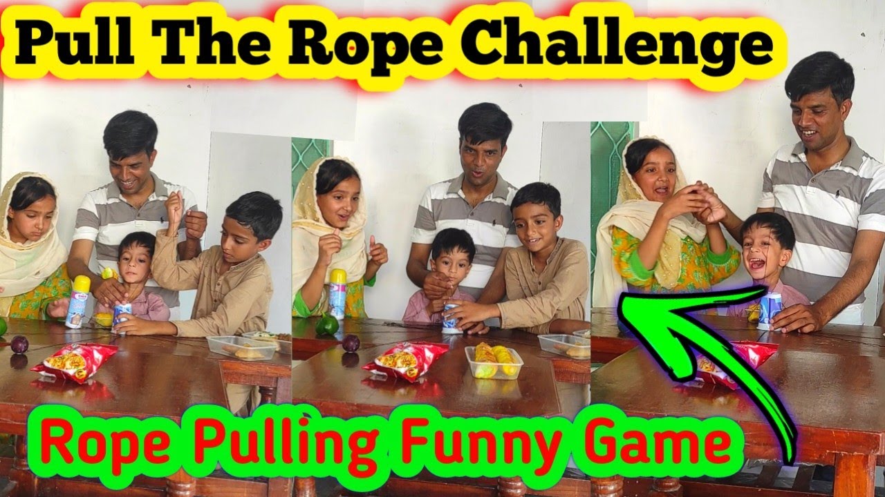 Rope pulling game funny challenge // rope pulling game - YouTube