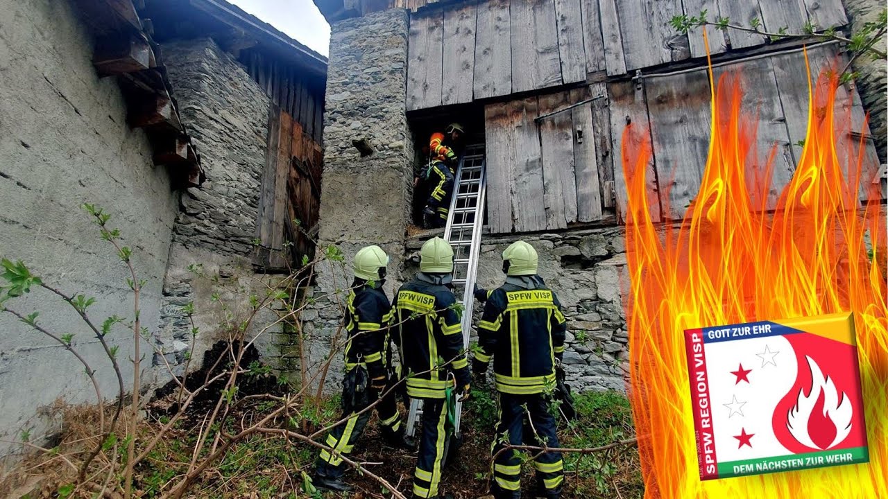 Gesamtübung 2023 | Feuerwehr Region Visp - YouTube