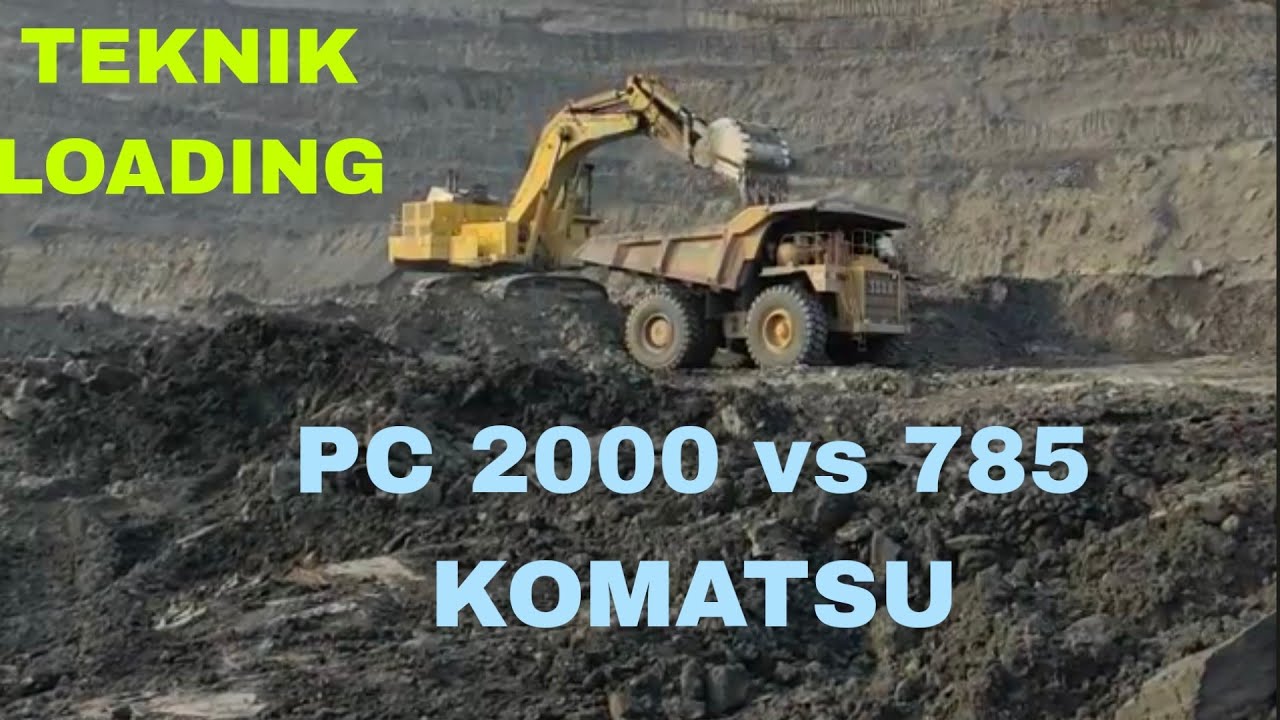 Loading OB(tanah) PC 2000 vs Truk Caterpillar 785C - YouTube