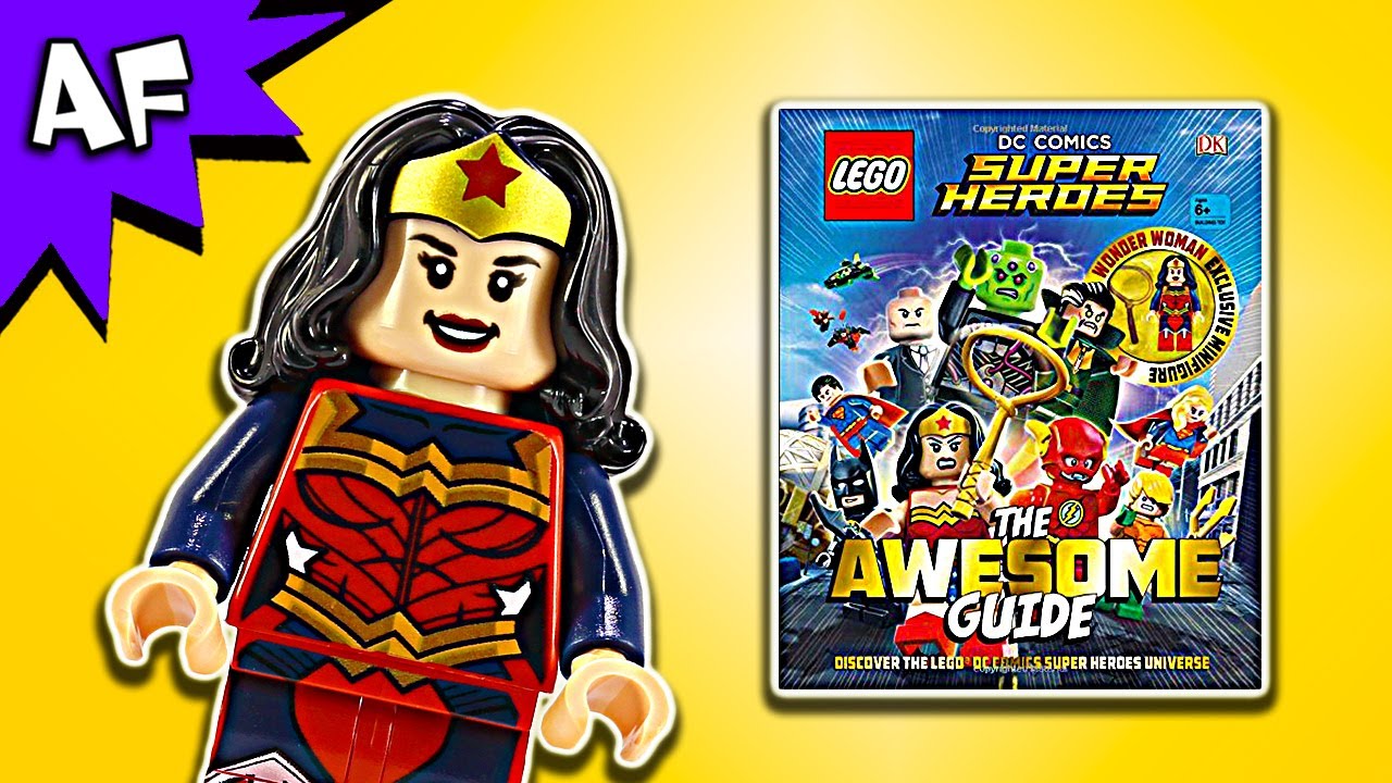 Lego DC Comics Awesome Guide Book Full Review + Wonder Woman Minifigure ...