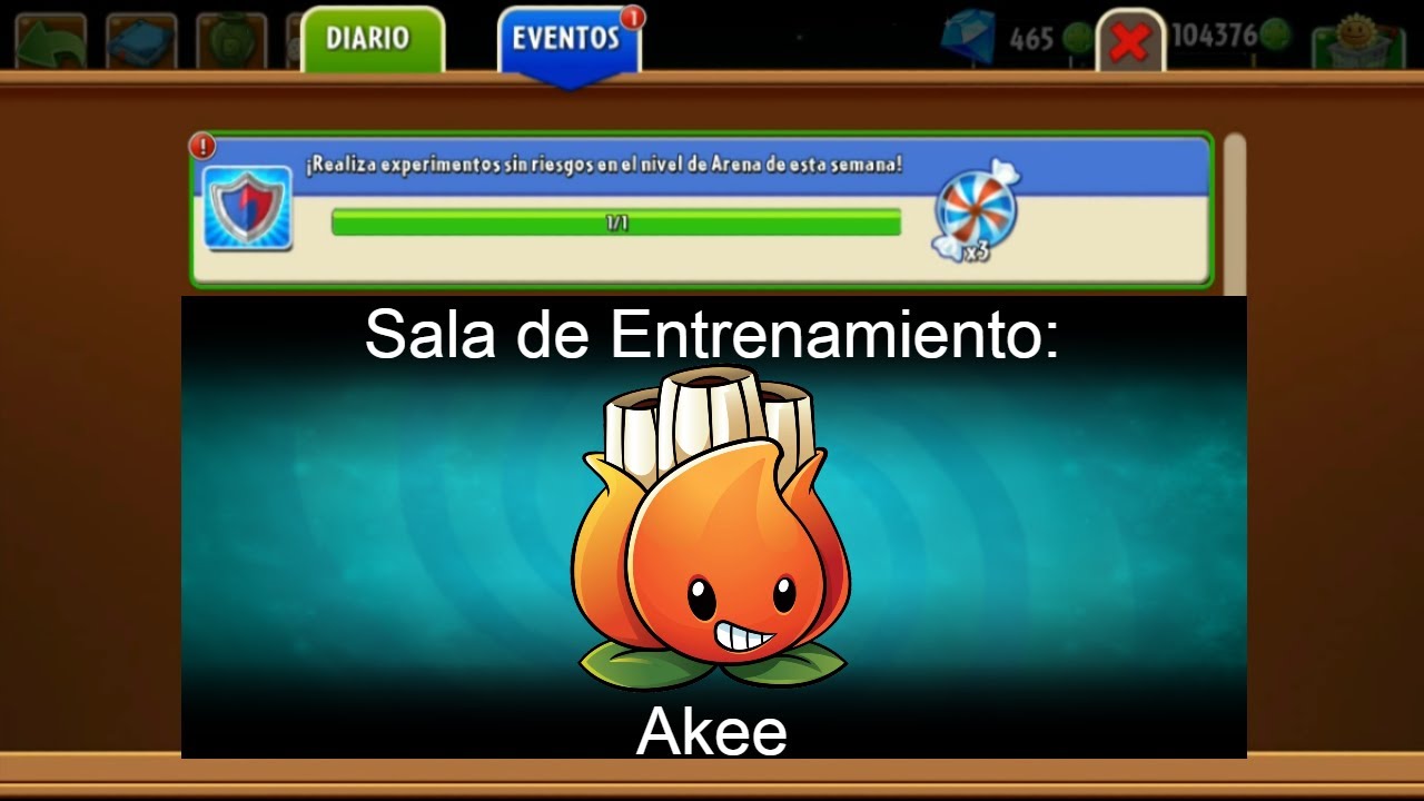 PVZ 2 [Sala de Entrenamiento: Akee] - YouTube
