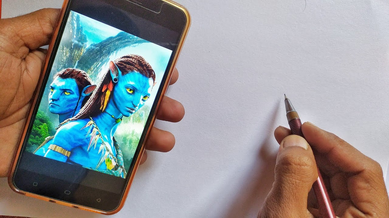 How to draw Avatar / Avatar The Way Of Water / Outline Tutorial - YouTube