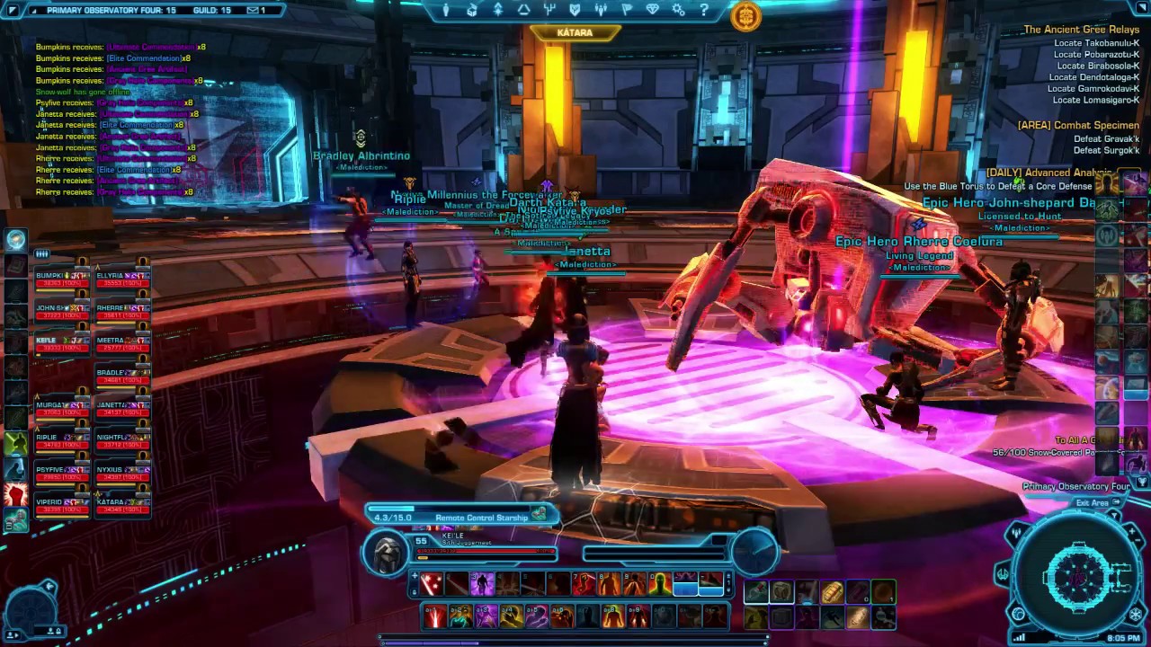 SWTOR Xeno 16 man Hard Mode Tank perspective - YouTube