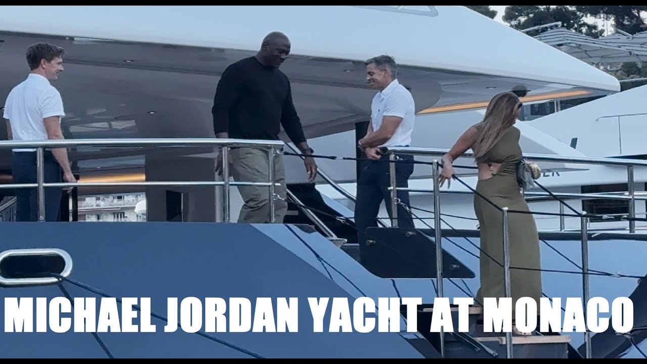 MICHAEL JORDAN AT MONACO IN HIS $115M YACHT M'BRACE 2025 | SUPER YACHTS ...