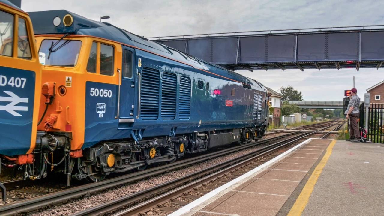 50050 &50007 Depart Wareham With The Purbeck & Bournemouth Explorer ...