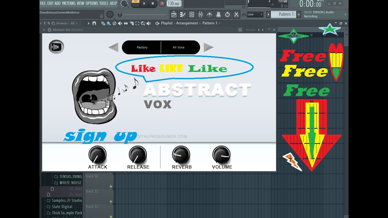 FREE Plugin Vst'i ABSTRACT VOX ( VST'i carregado com 61 tomadas vocais ...