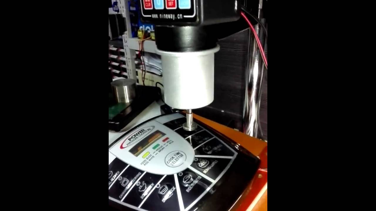 Curve keypad life testing, Switch life tester - YouTube