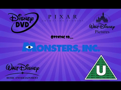 Opening to Monsters, Inc. 2002 UK DVD - YouTube