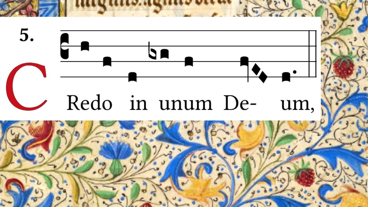 Credo III - Kyriale - Latin Gregorian Chant - YouTube