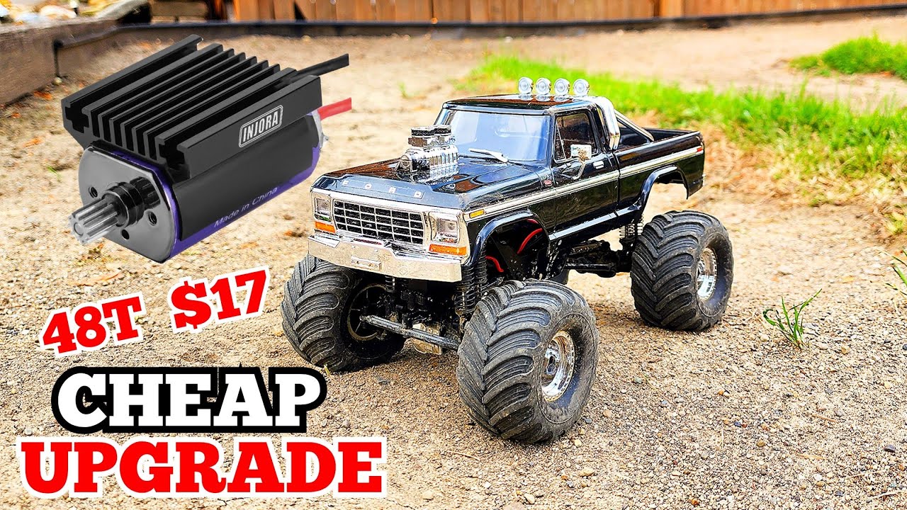 Traxxas TRX4MT 48t motor upgrade - YouTube