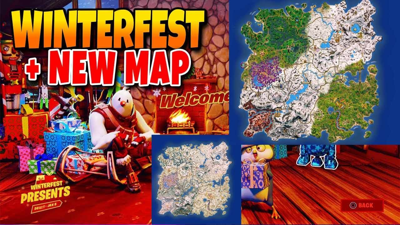 Cadeau Winterfest + New Map Fortnite Chapitre 6 (Date) - YouTube