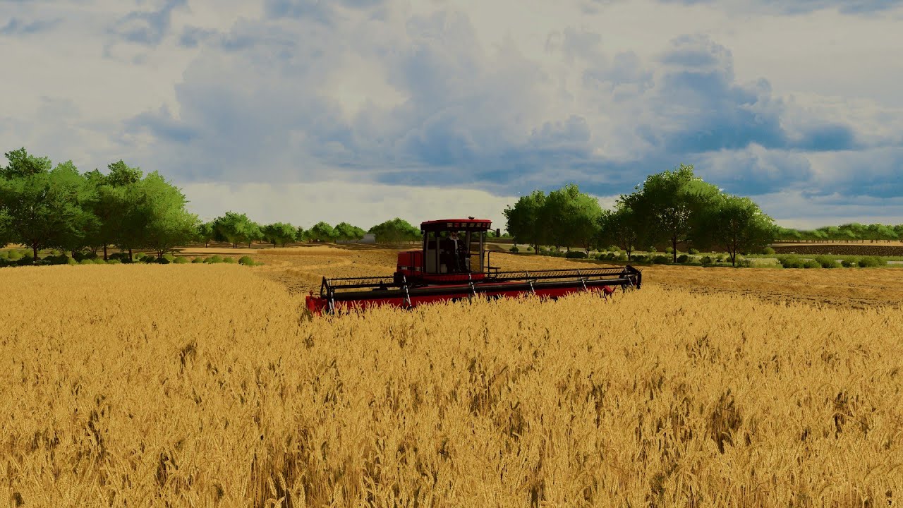 Swathing wheat and a new tractor… | Ep 1 | Family Farm RP | Farming ...