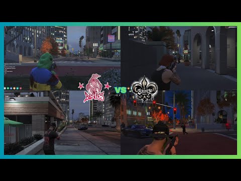 Besties vs Saints shootout at Ginger Street (Multi POVs) | NoPixel 4.0 ...