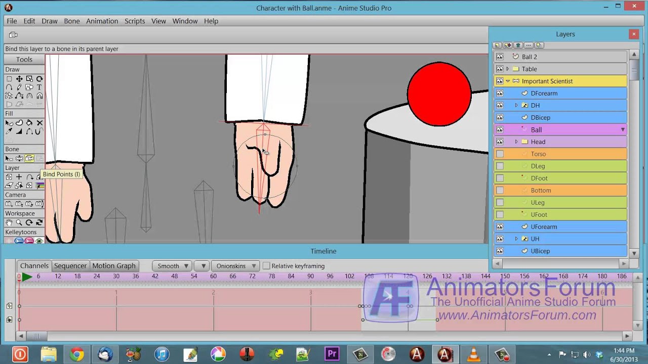 Anime Studio -- Characters interacting with objects - YouTube