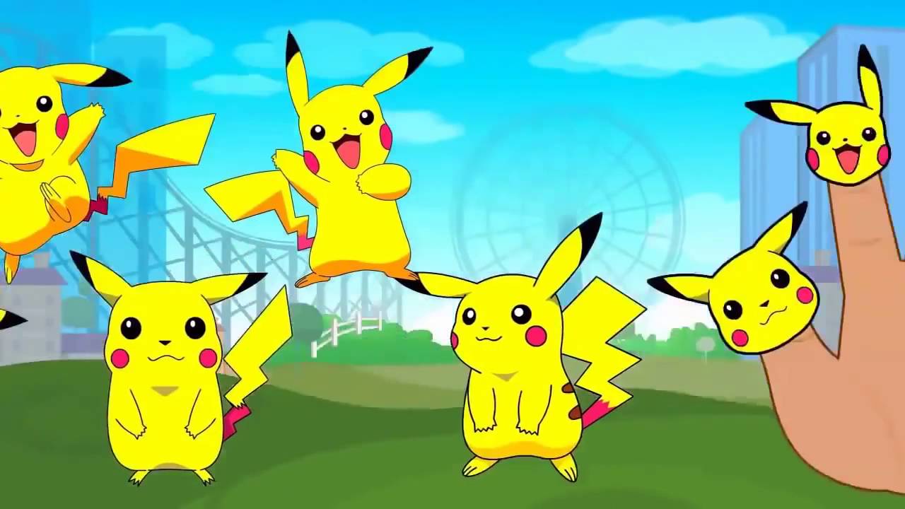 Pikachu Daddy Finger - Finger Family Songs - Finger Family Collection ...
