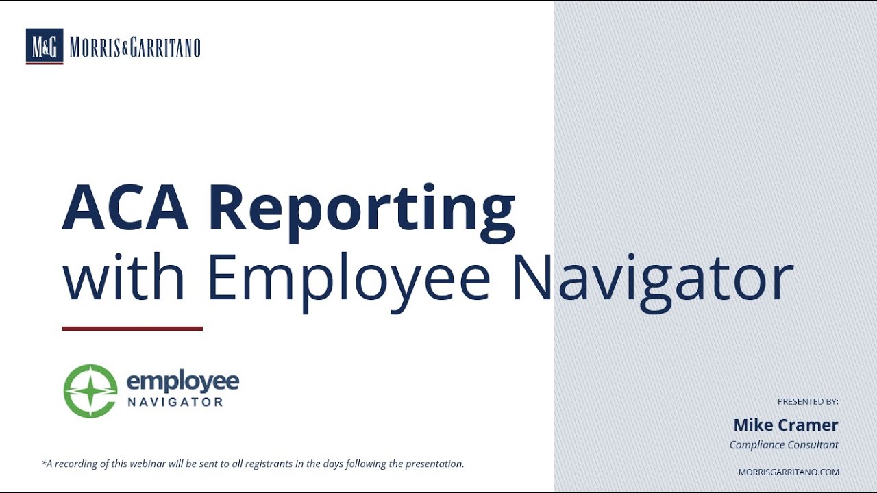 ACA Reporting with Employee Navigator 2024 - YouTube