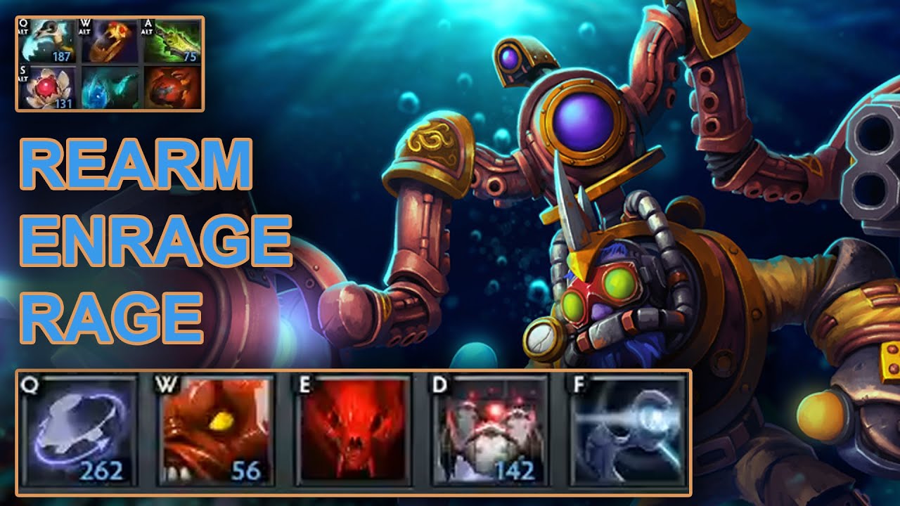 Dota 2 Custom Hero Chaos - Tinker Rearm Enrage and Rage - How to Kill ...