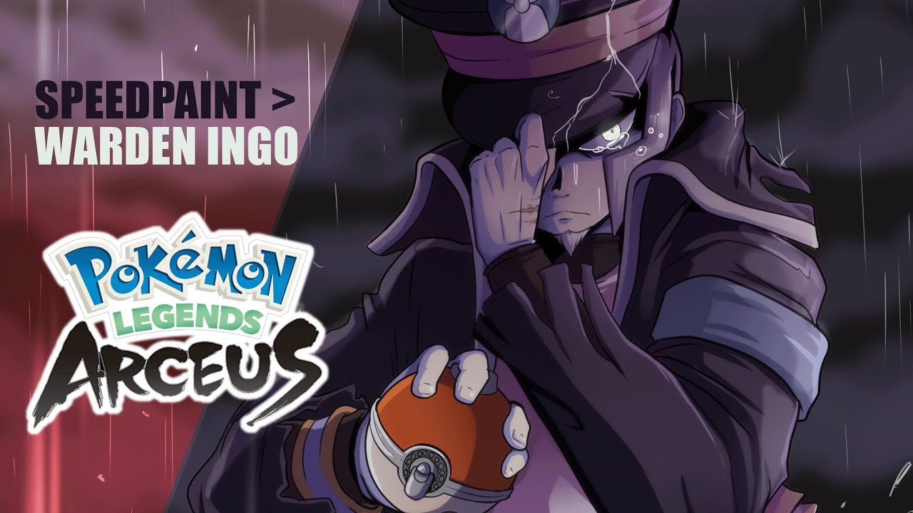WARDEN INGO - SPEEDPAINT (Pokémon Legends Arceus) - YouTube