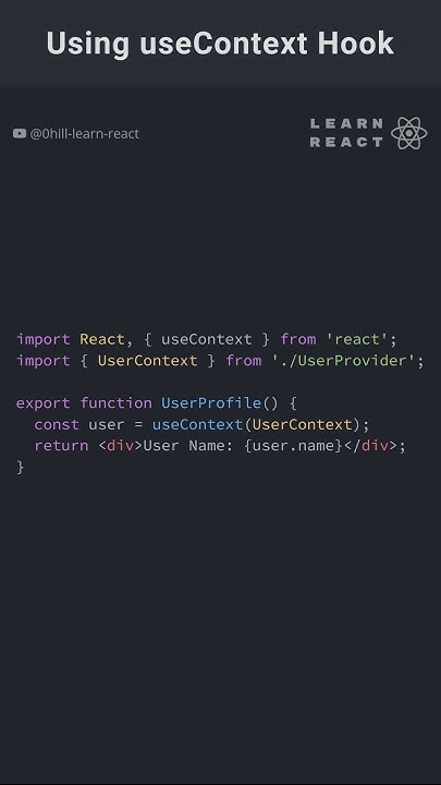 Using Usecontext Hook In React Coding Programming Frontend Reactnative React Reactfrontend