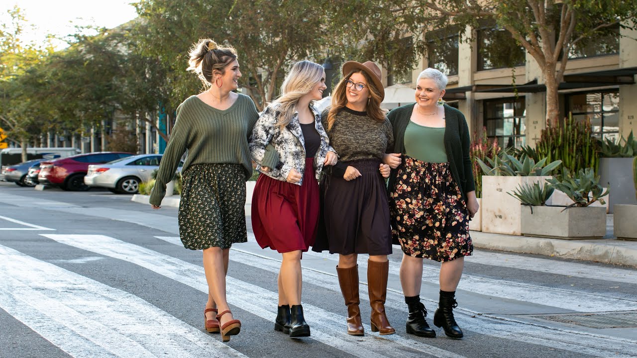 LuLaRoe Sophia Ruffle Smock Skirt | Details - YouTube