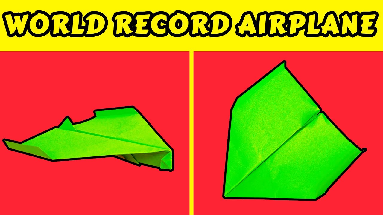 How To Make Paper Airplane The World Record 2020. BEST paper planes ...