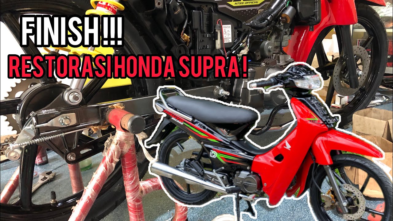AKHIRNYA SELESAI !! RESTORASI HONDA SUPRA || SUPRA LAMA || DIKUTO ...