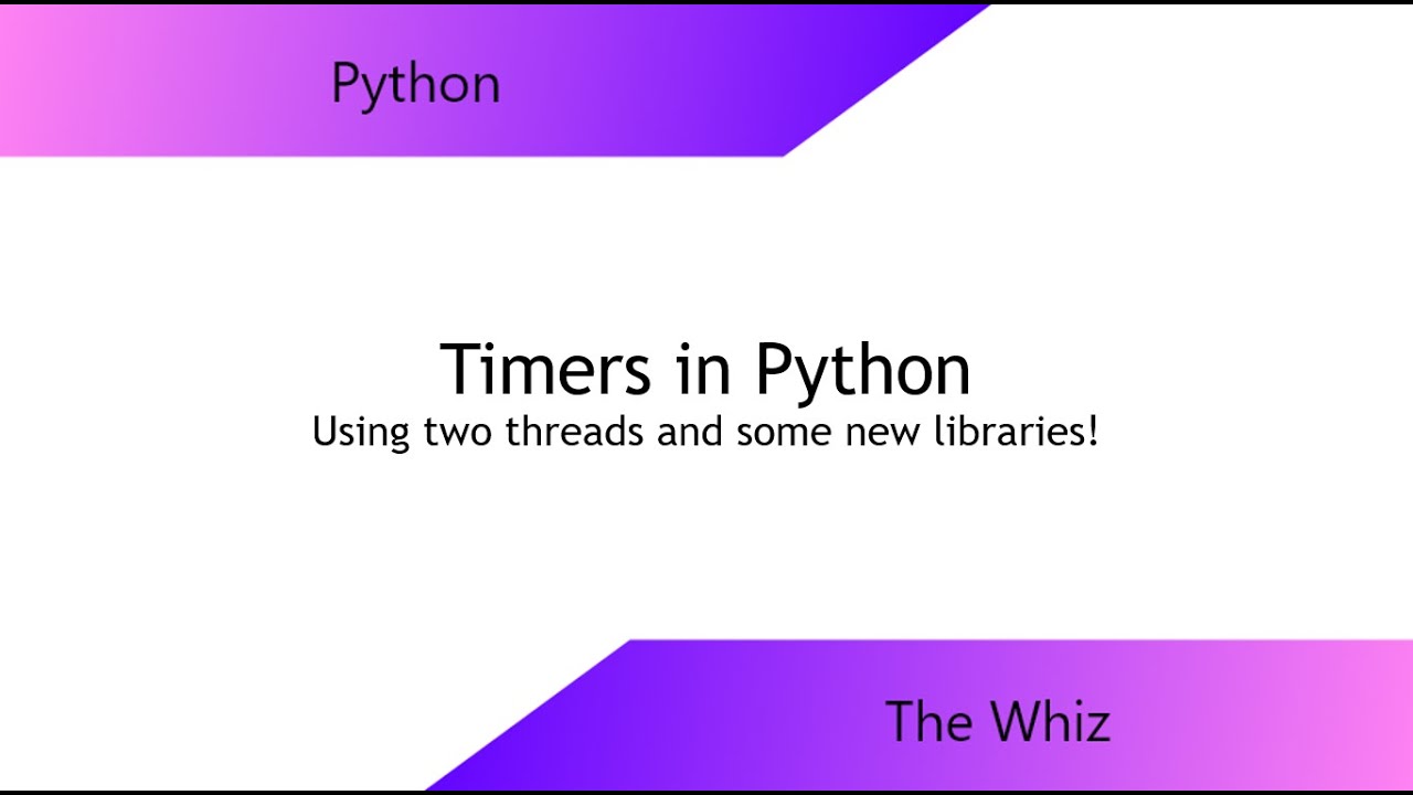 Creating Timers In Python YouTube creating-timers-in-python-youtube