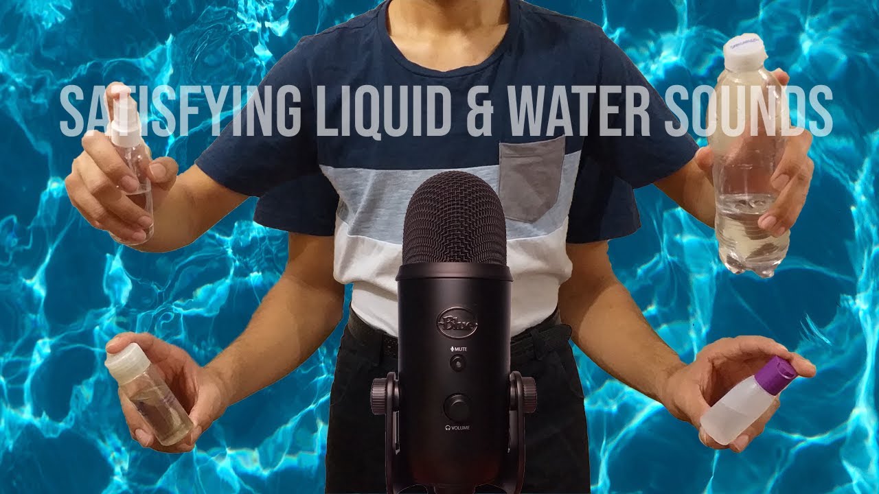 [ASMR] SATISFYING LIQUID & WATER SOUNDS (Shaking Bottles of Water) | No ...