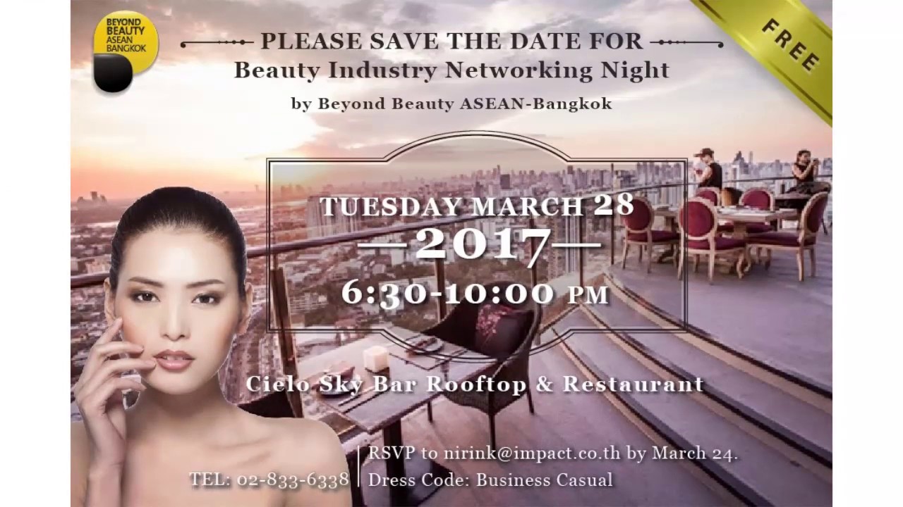Beauty Industry Networking Night Invitation by Beyond Beauty ASEAN ...