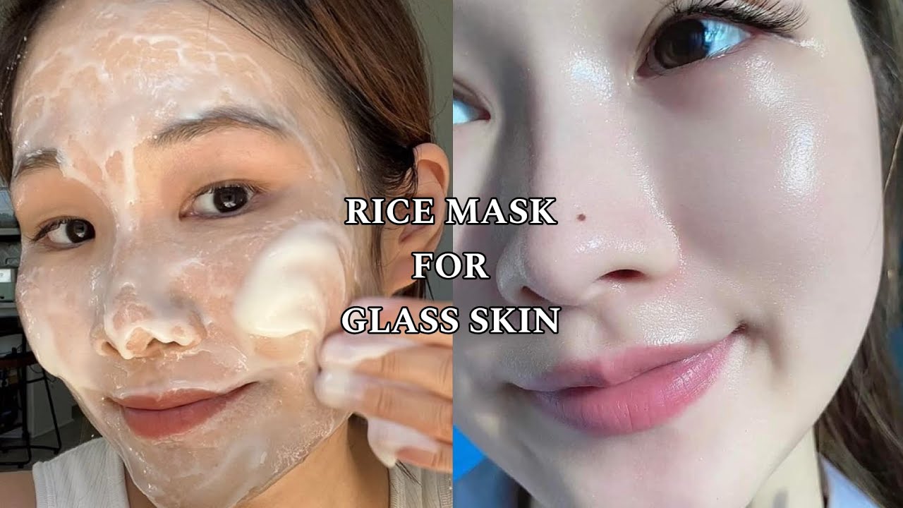 How to make rice mask for glowing skin #koreanfacemask #ricefacemask # ...