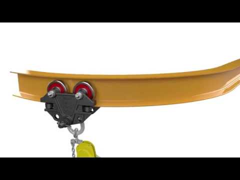 Heavy Duty Beam trolleys from Ultimation - YouTube