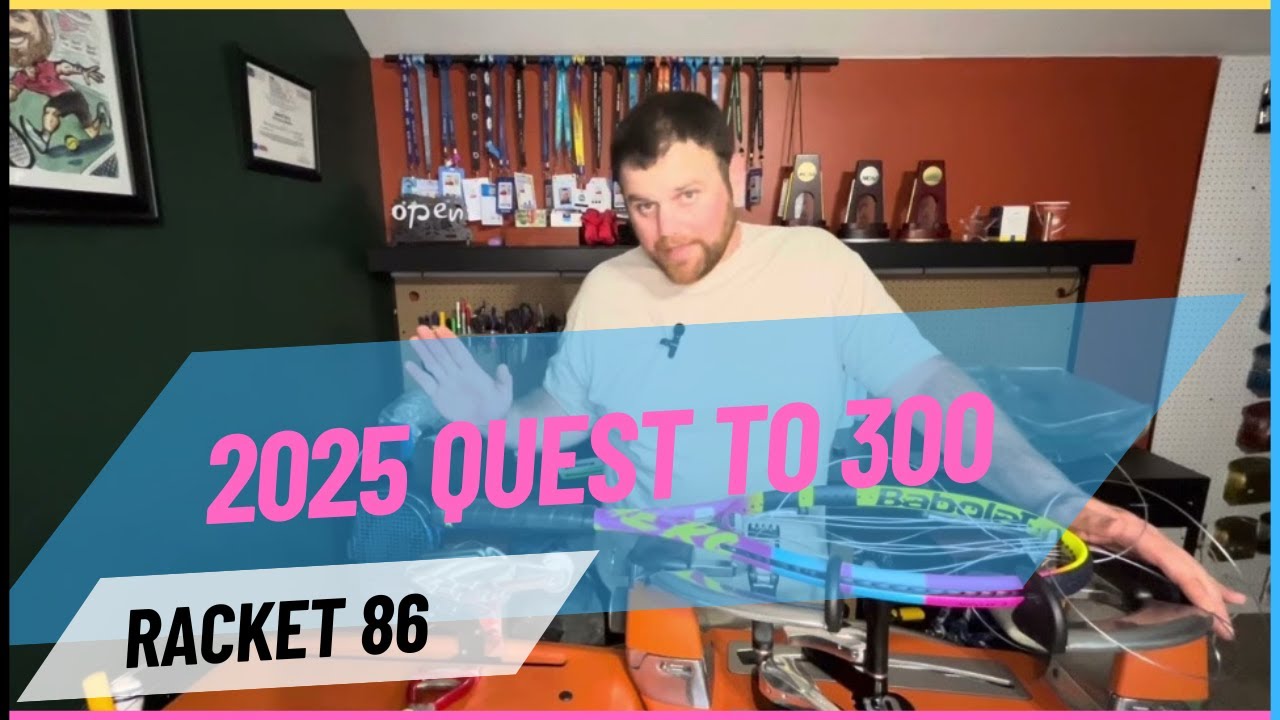 2025 Quest to 300: Racket 86 | Pure Aero Rafa | Luxilon ALU Power Rough ...