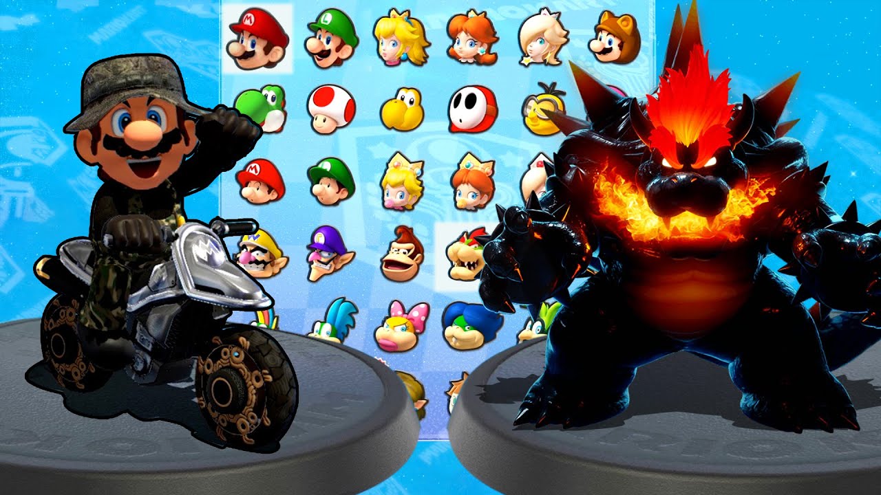 Mario Kart 8 Deluxe [2 Player] - Captain Price Mario Vs Fury Bowser ...