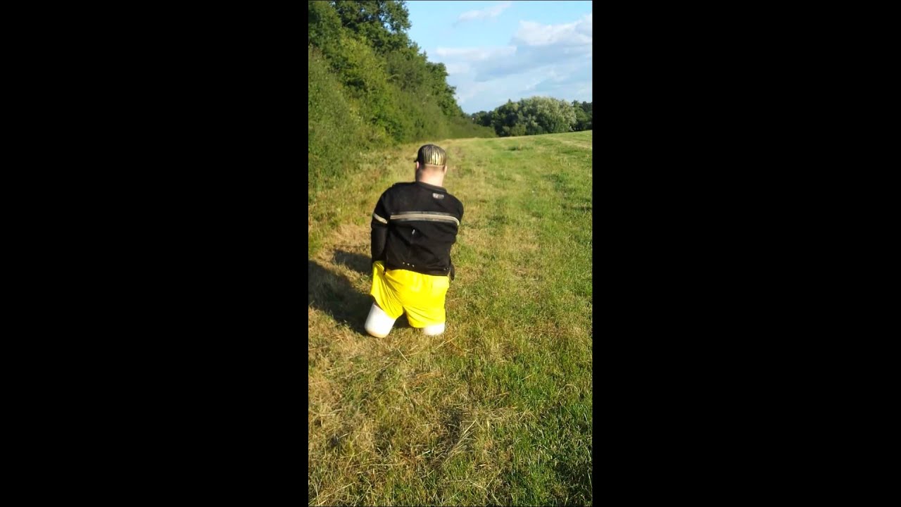 DAK amputee Stubbies walking the dog in the fields - YouTube
