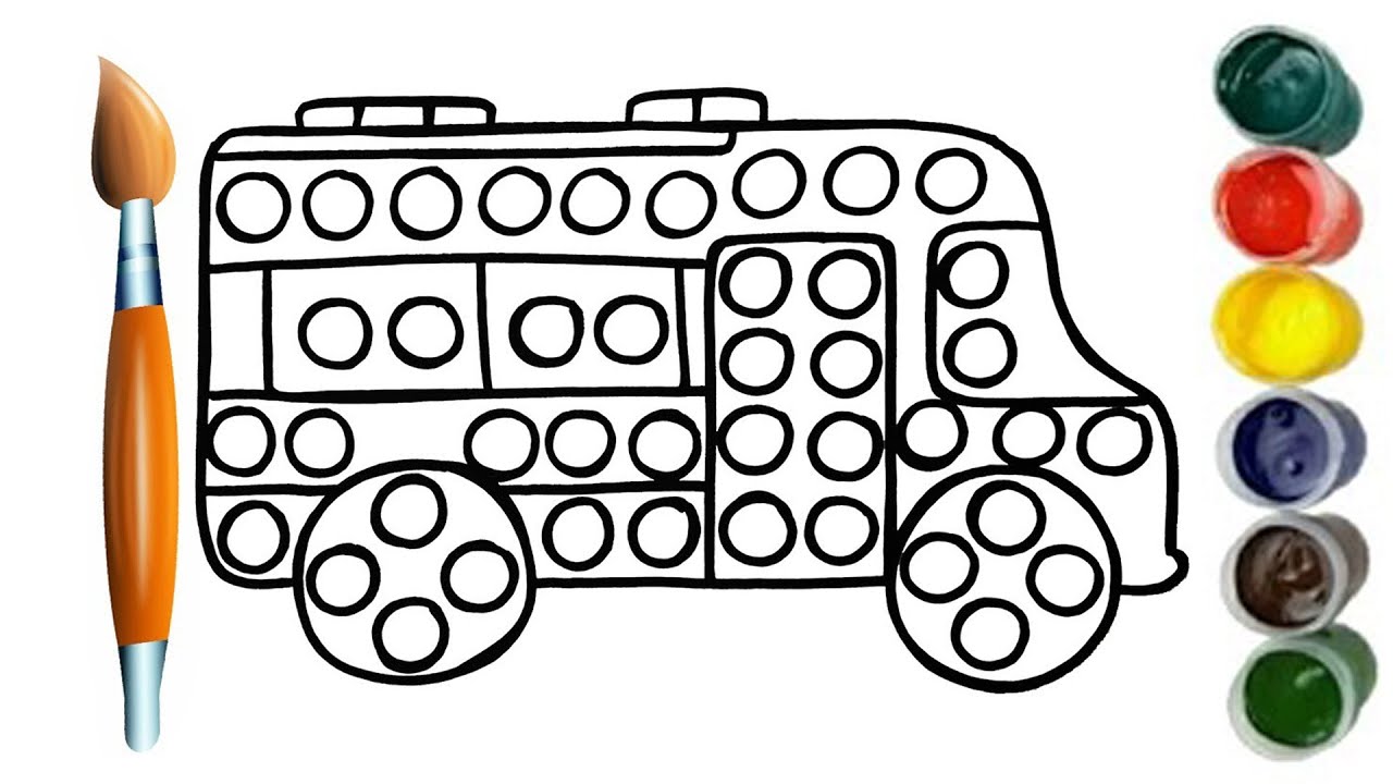 Draw and Color a POP IT Ambulance Car | Drawings for Children - YouTube