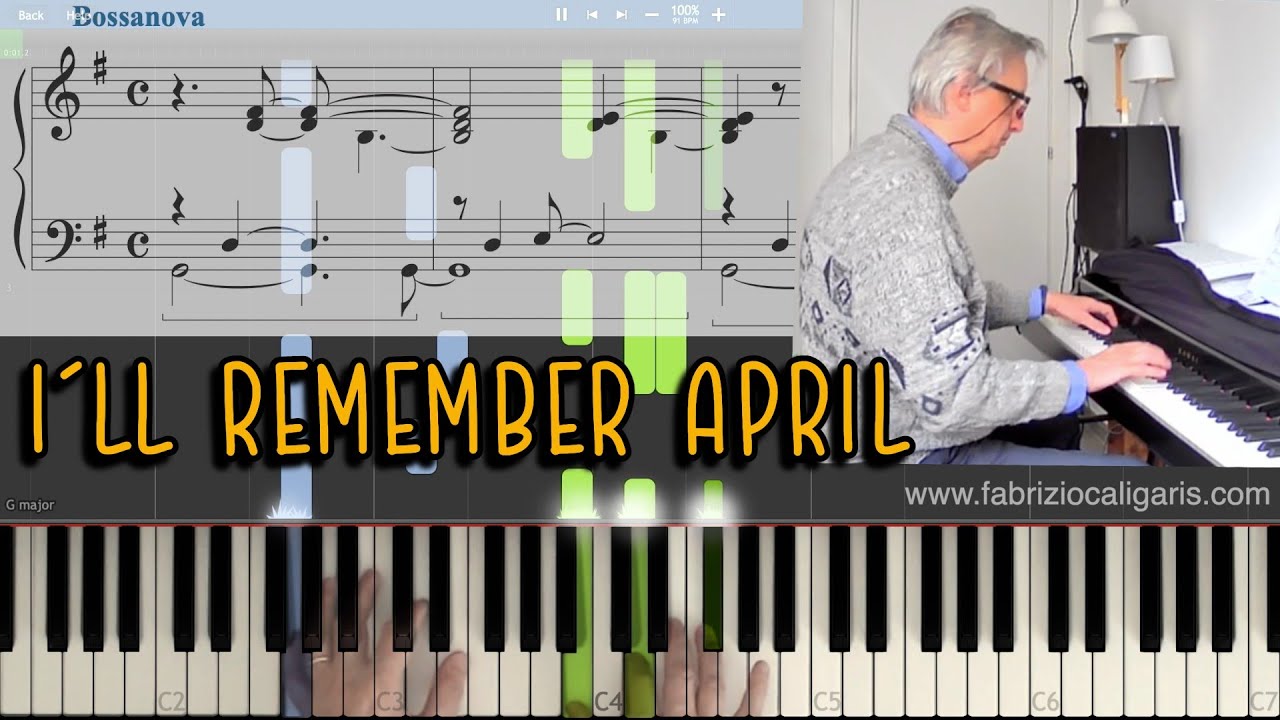 I'll Remember April - Piano Cover - PDF - MIDI - YouTube