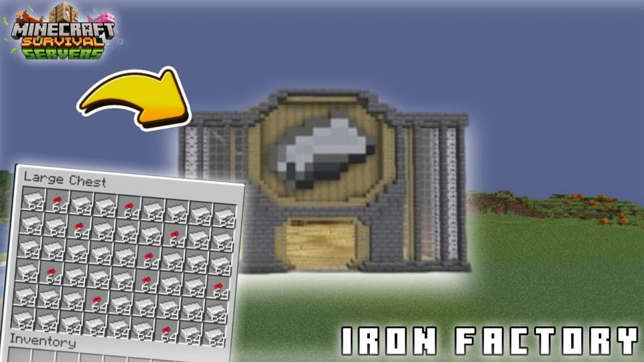 I Make A Iron Frem Factory In Minecraft Survival World. - YouTube