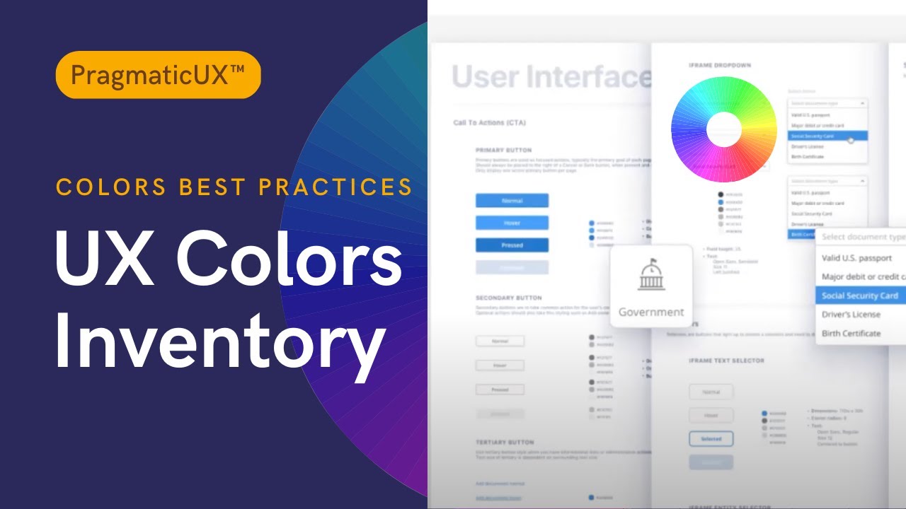 UX Colors Inventory | How to Choose Colors for UX Designs | PragmaticUX ...