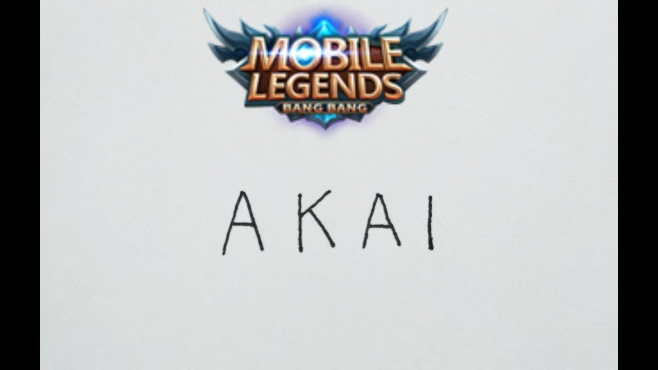 Gendut, Menggambar Akai Hero Mobile Legends dari kata AKAI | How to ...